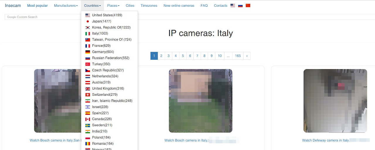 Insecam, il database delle telecamere pubbliche (a loro insaputa ...